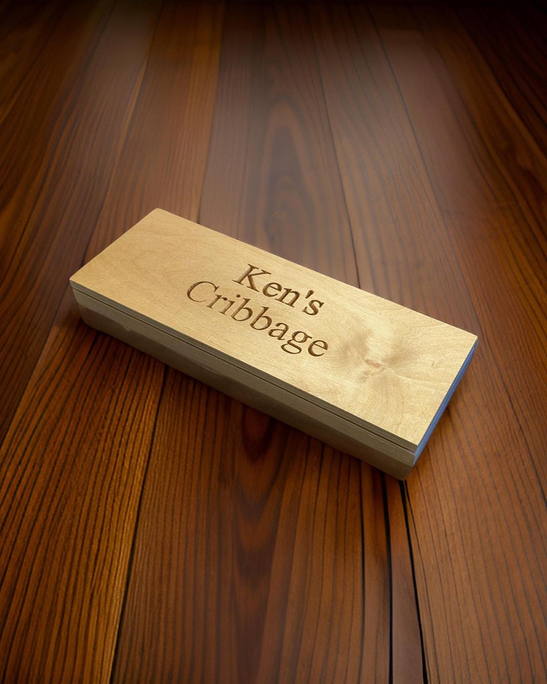 Maple Cribbage Board. This Cribbage Board Comes With Hinged Cover and ...