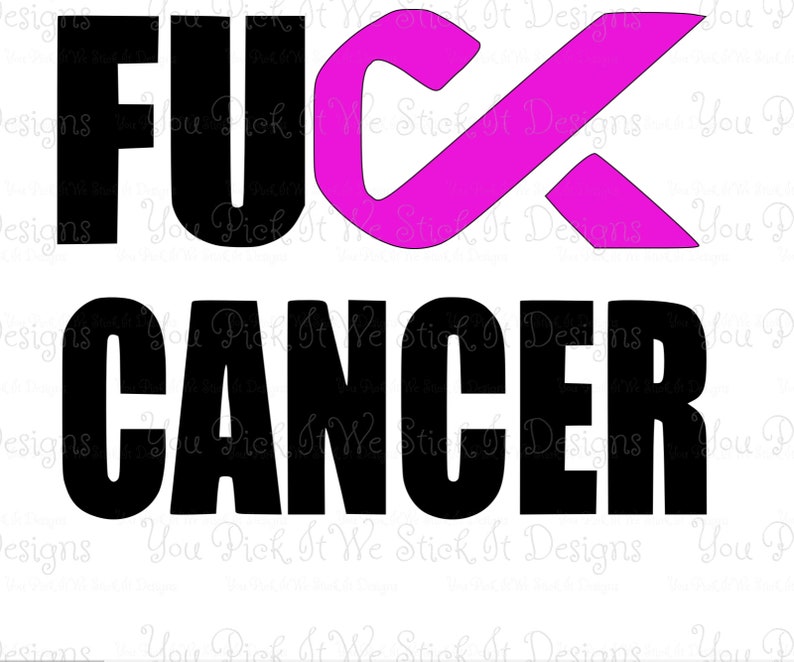 FU Cancer FU Cancer Decal Fuck Cancer Decal Any Color | Etsy