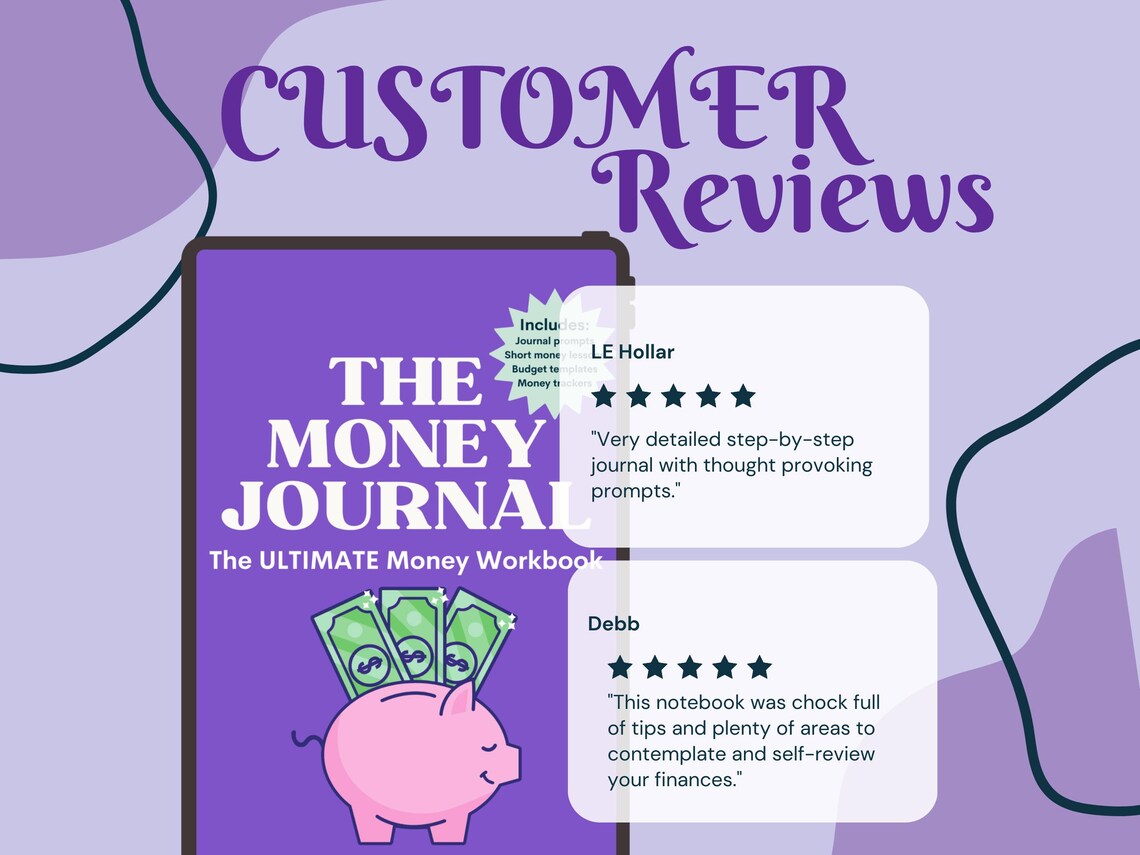 Digital Money Journal | Financial Planner, Budget Tracker (PDF) - Etsy