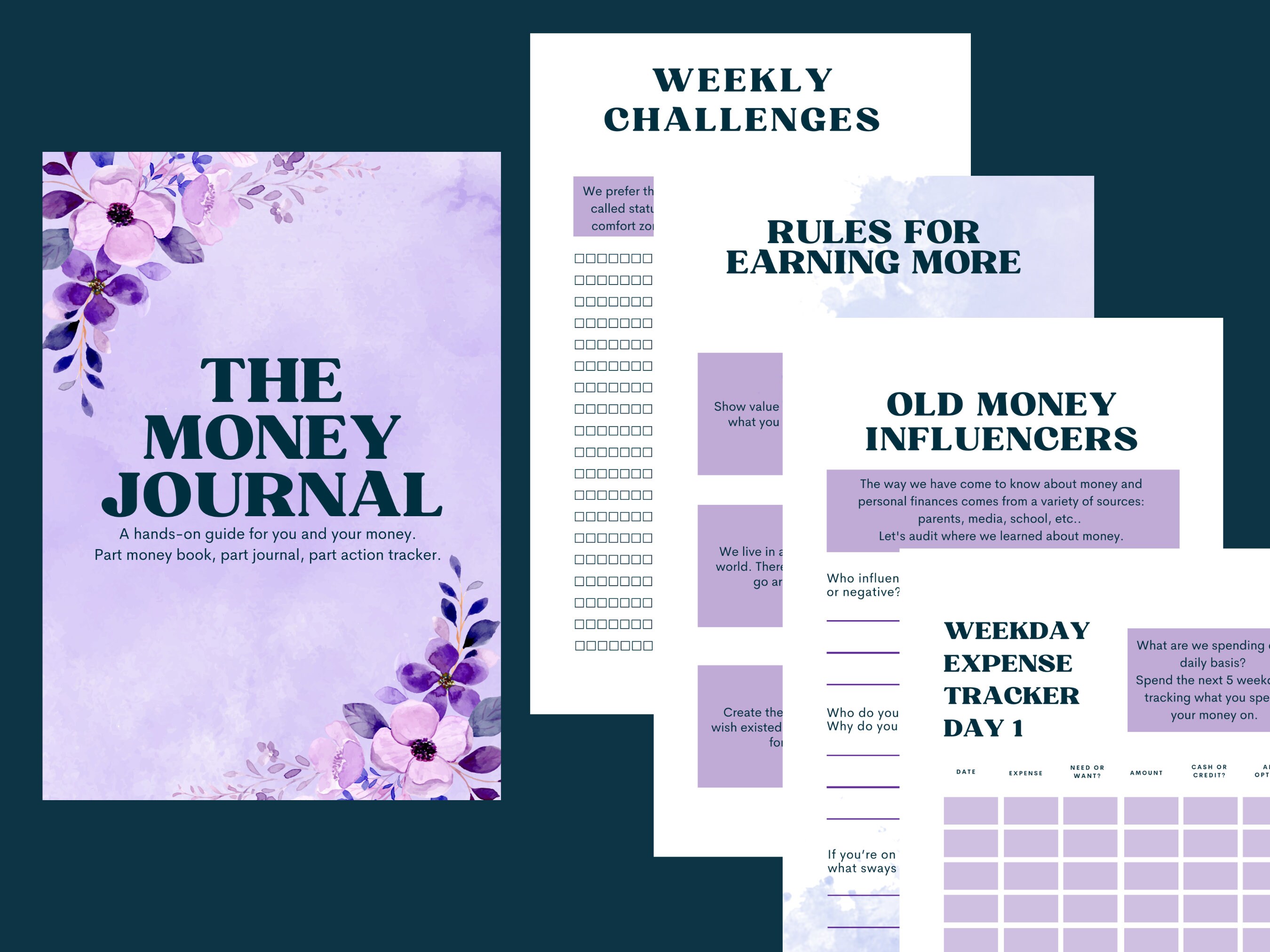 Digital Money Journal Financial Planner Budget Money - Etsy