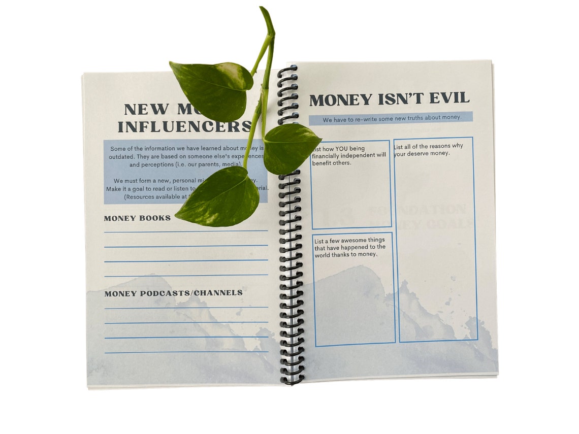 The Money Journal Financial Planner Budget Money Mindset - Etsy