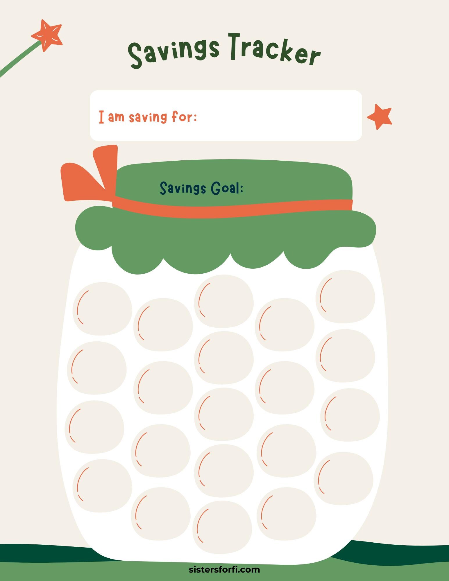 Kids Savings Tracker Templates | 7 Fun Designs (digital Download) - Etsy