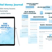 Digital Money Journal Financial Planner Budget Tracker Debt Free ...