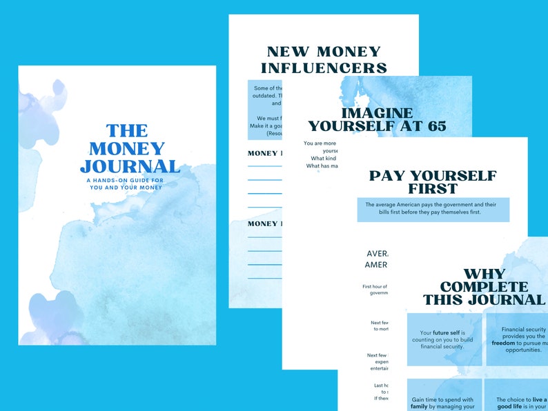 The Money Journal Financial Planner Budget Money Mindset - Etsy
