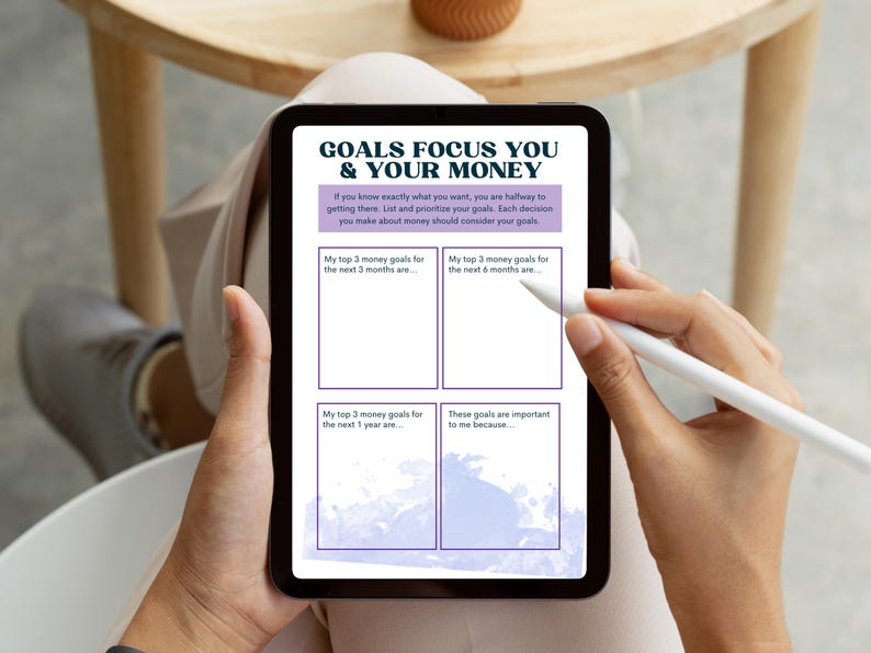 Digital Money Journal | Financial Planner, Budget Tracker (PDF) - Etsy