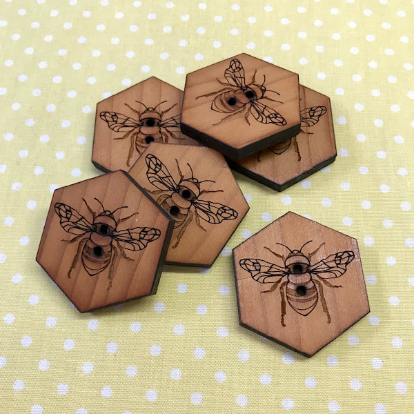 Bee Buttons - Etsy