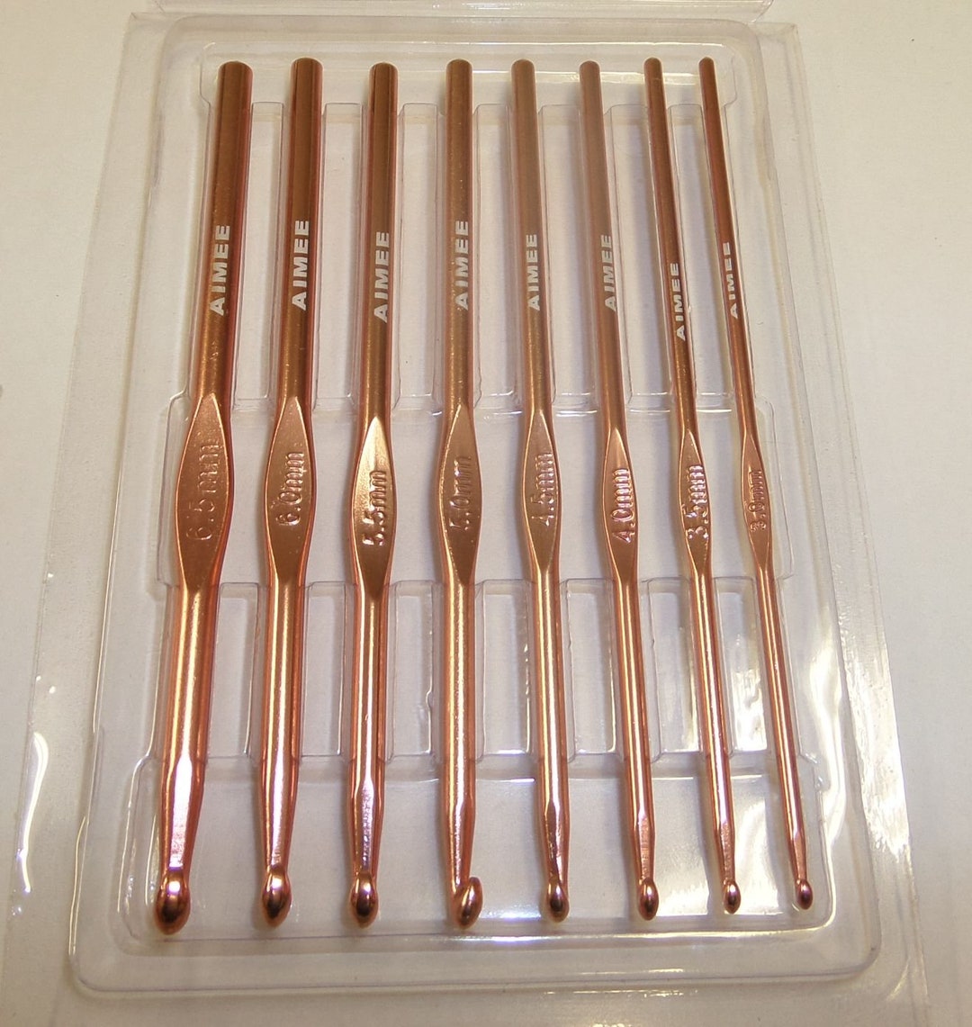 Personalized Rose Gold Crochet Hooks Set for Enthusiasts - Etsy UK
