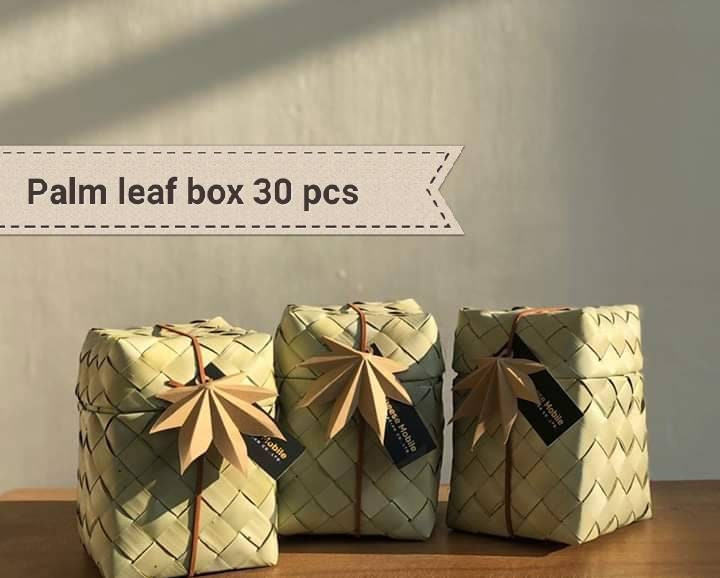 Palm Leaf, Packaging, Natural Packaging, Palm Leaf Box, Souvenir Box ...
