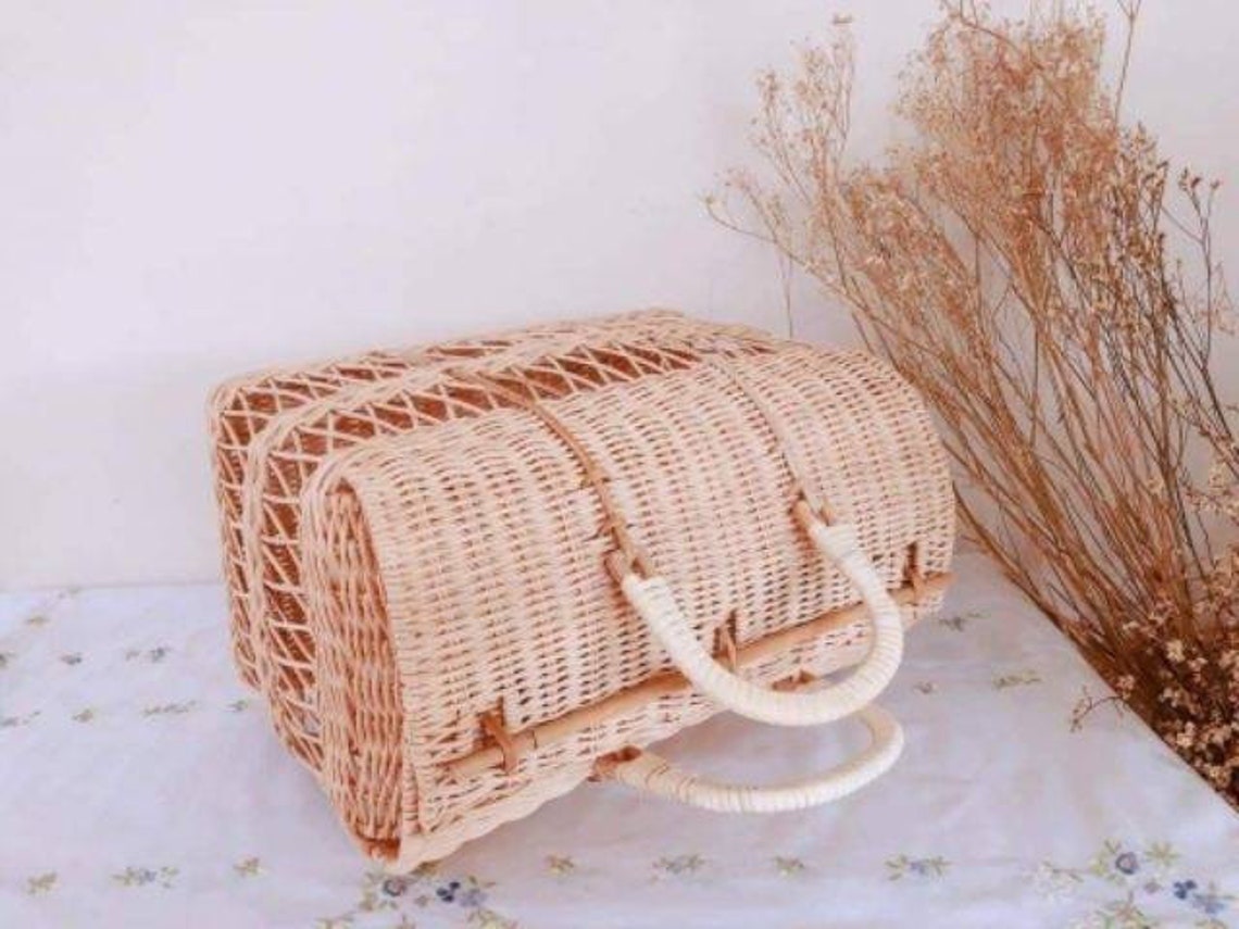 Straw Cat Bag Straw Dog Bag Rattan Cat Bag Cat Furniture - Etsy