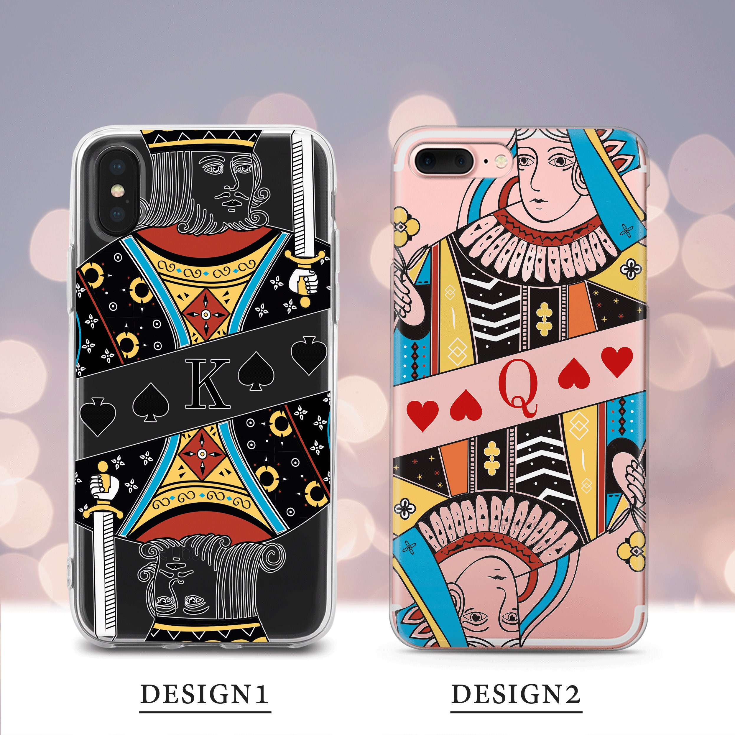 Playing Cards iPhone Case X Xr Xs 11 12 16 Pro Max Queen Card Samsung ...