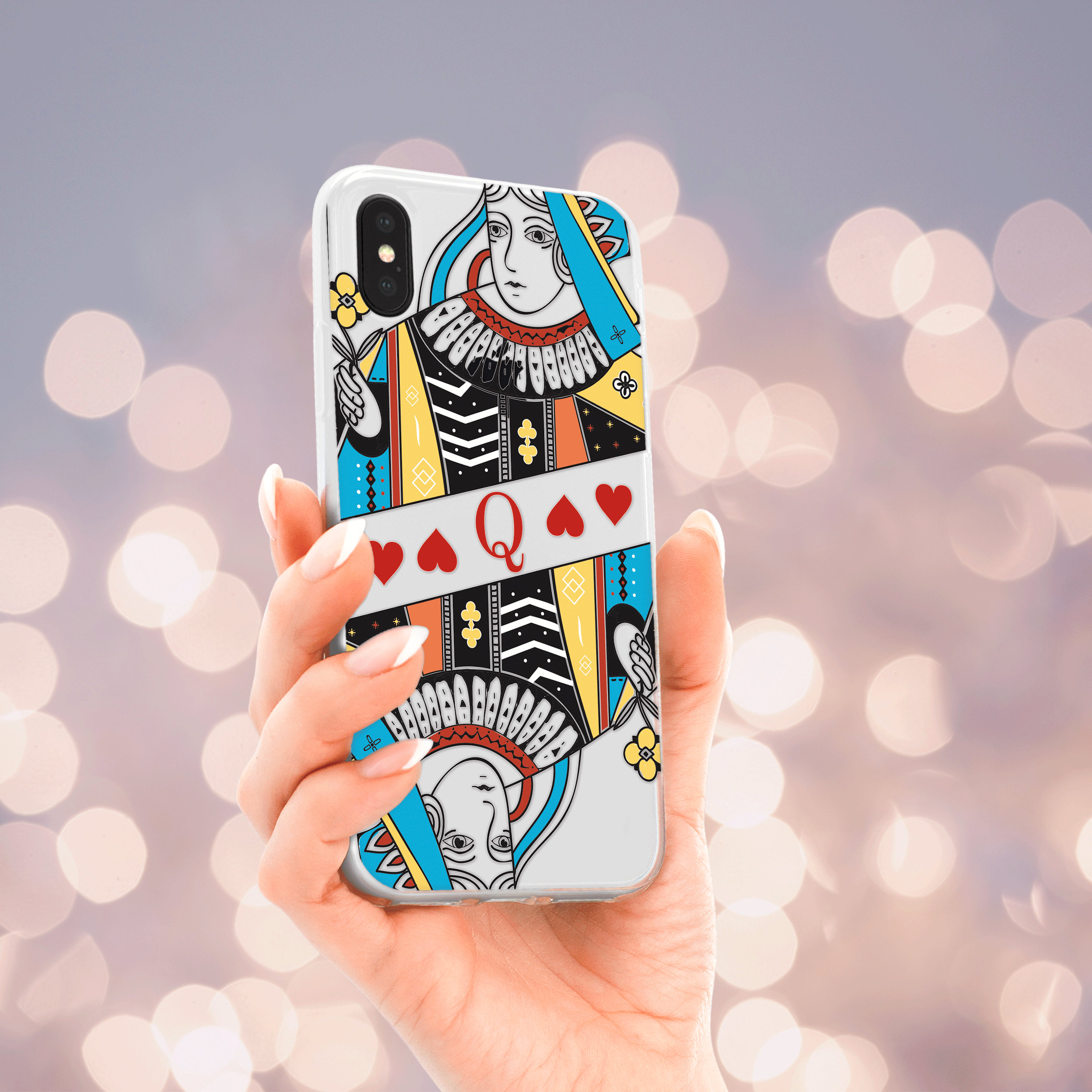 Playing Cards Iphone Case X Xr Xs 11 12 Pro Max Queen Card - Etsy