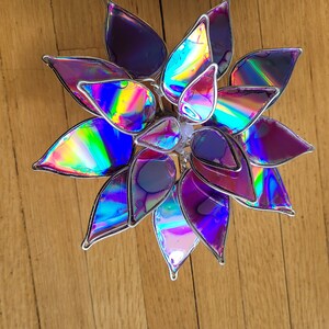 Rainbow Casting Garden Succulent Made From Recycled Discs and Wire - Etsy