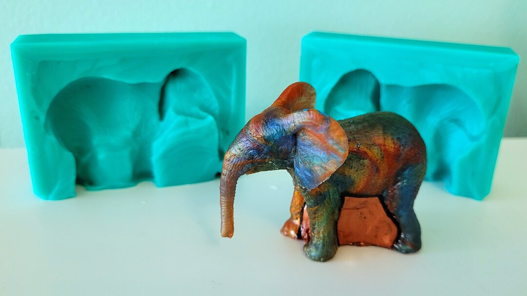 Baby Elephant Silicone Mold for Resin (please Read the Description ...