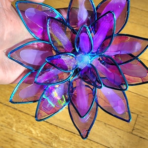 Rainbow Casting Garden Succulent Made From Recycled Discs and Wire - Etsy