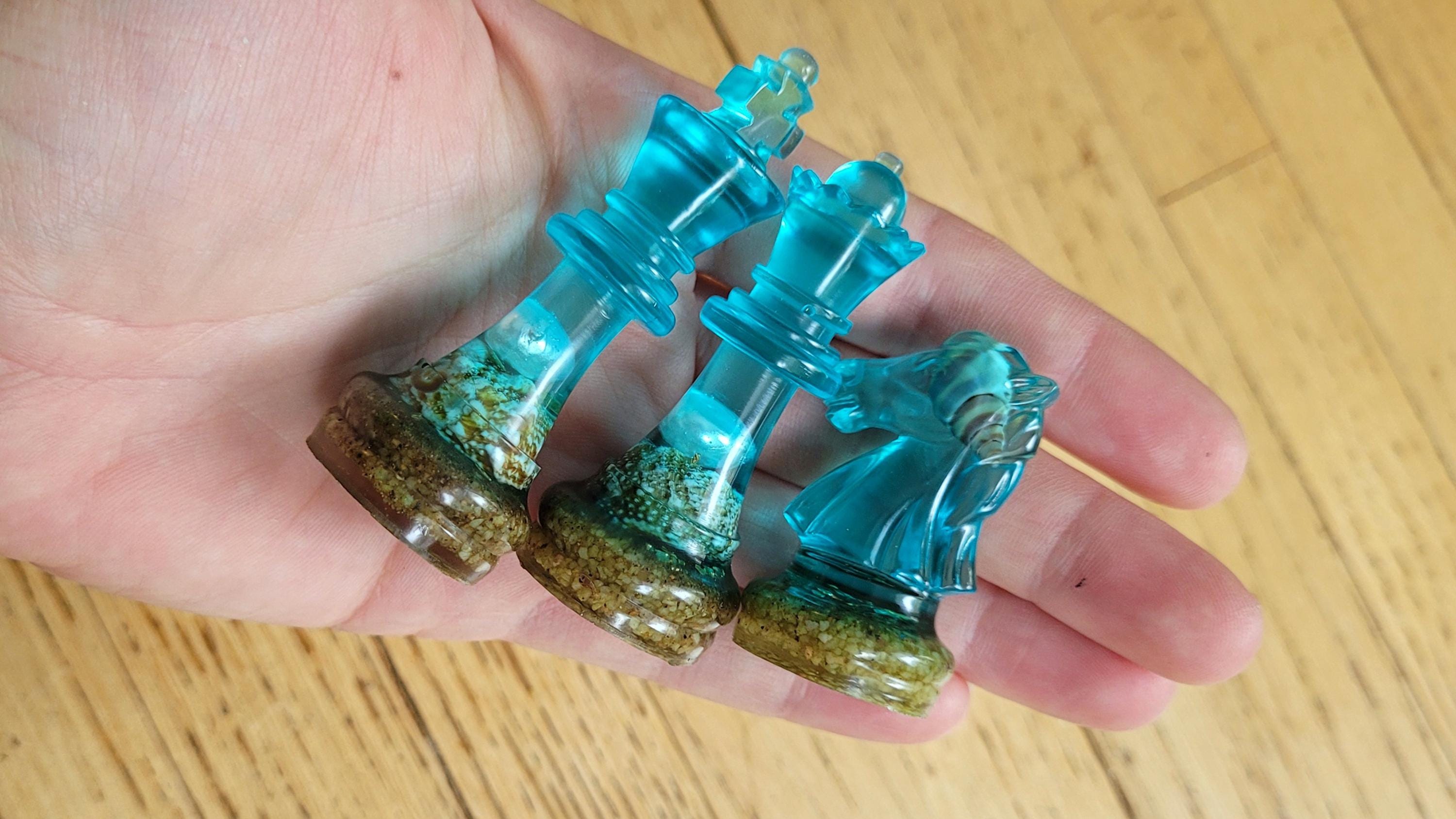 Ocean Themed Chess Set Made to Order, Made From Recycled Discs, Real ...