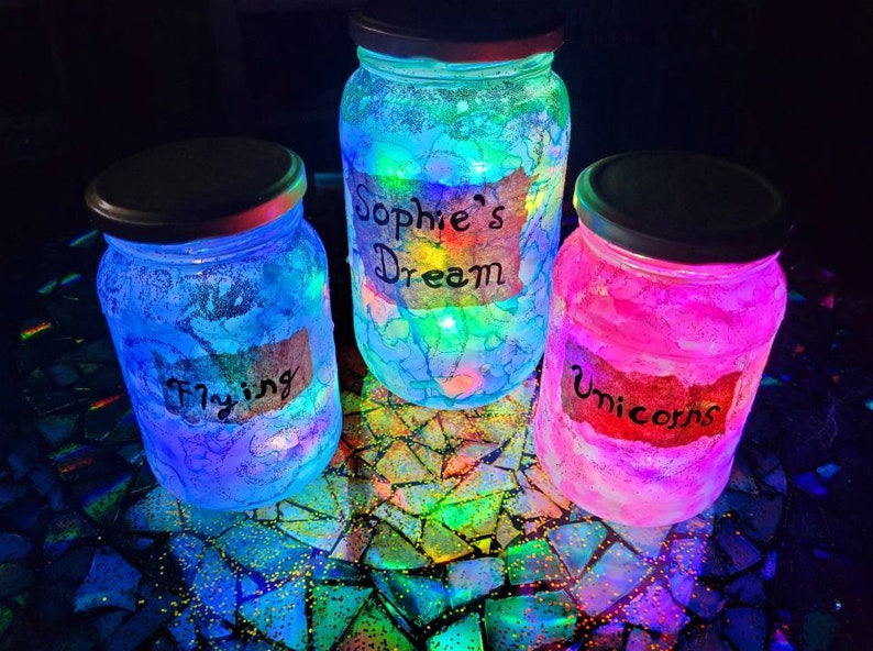 BFG Dream Jar Lantern: Recycled Glass Jars, Lights Included (choose One ...