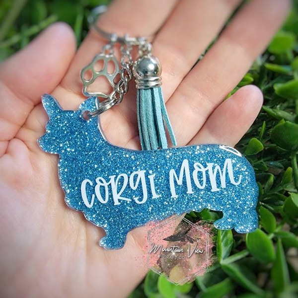 Corgi Keychain - Etsy