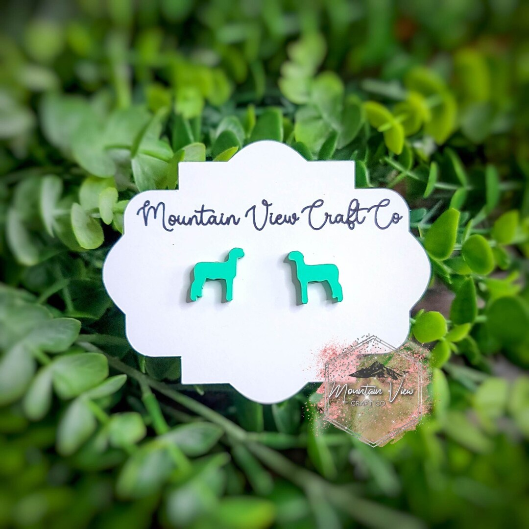 Livestock Stud Earrings, Goat, Cow, Chicken, Ear Tag, Cow Head, Pig ...
