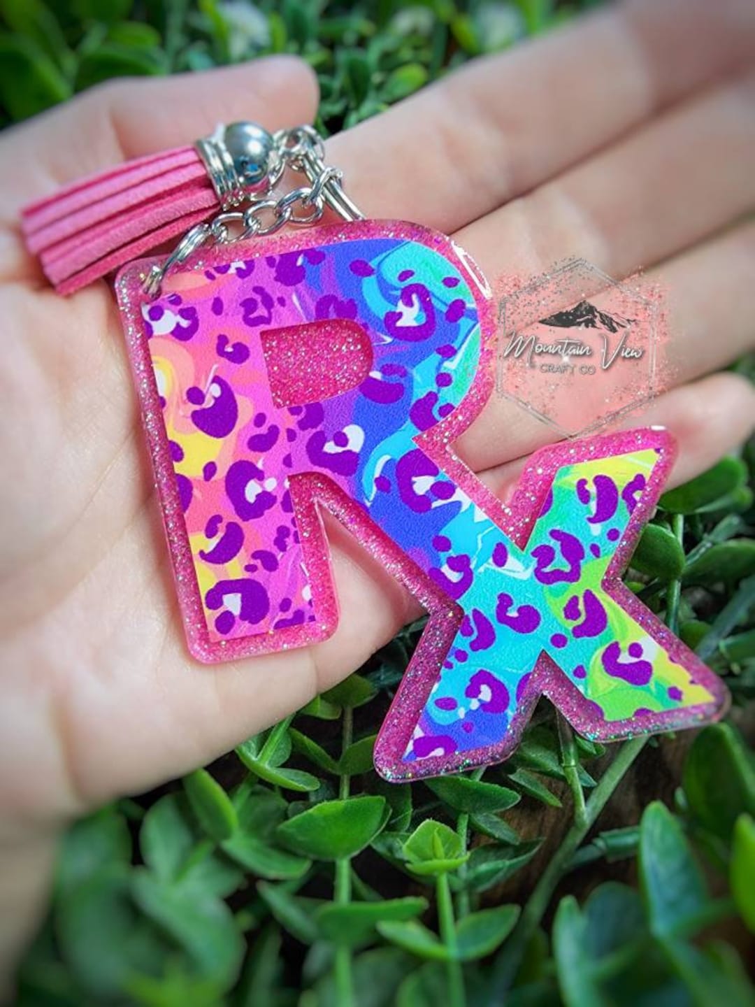 Customizable RX Keychain, Glitter Pharmacist Keychain, Pharmacy ...