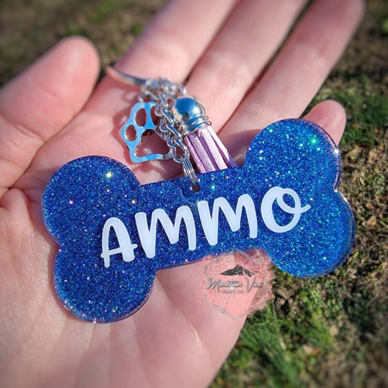 Dog Bone Keychain - Etsy