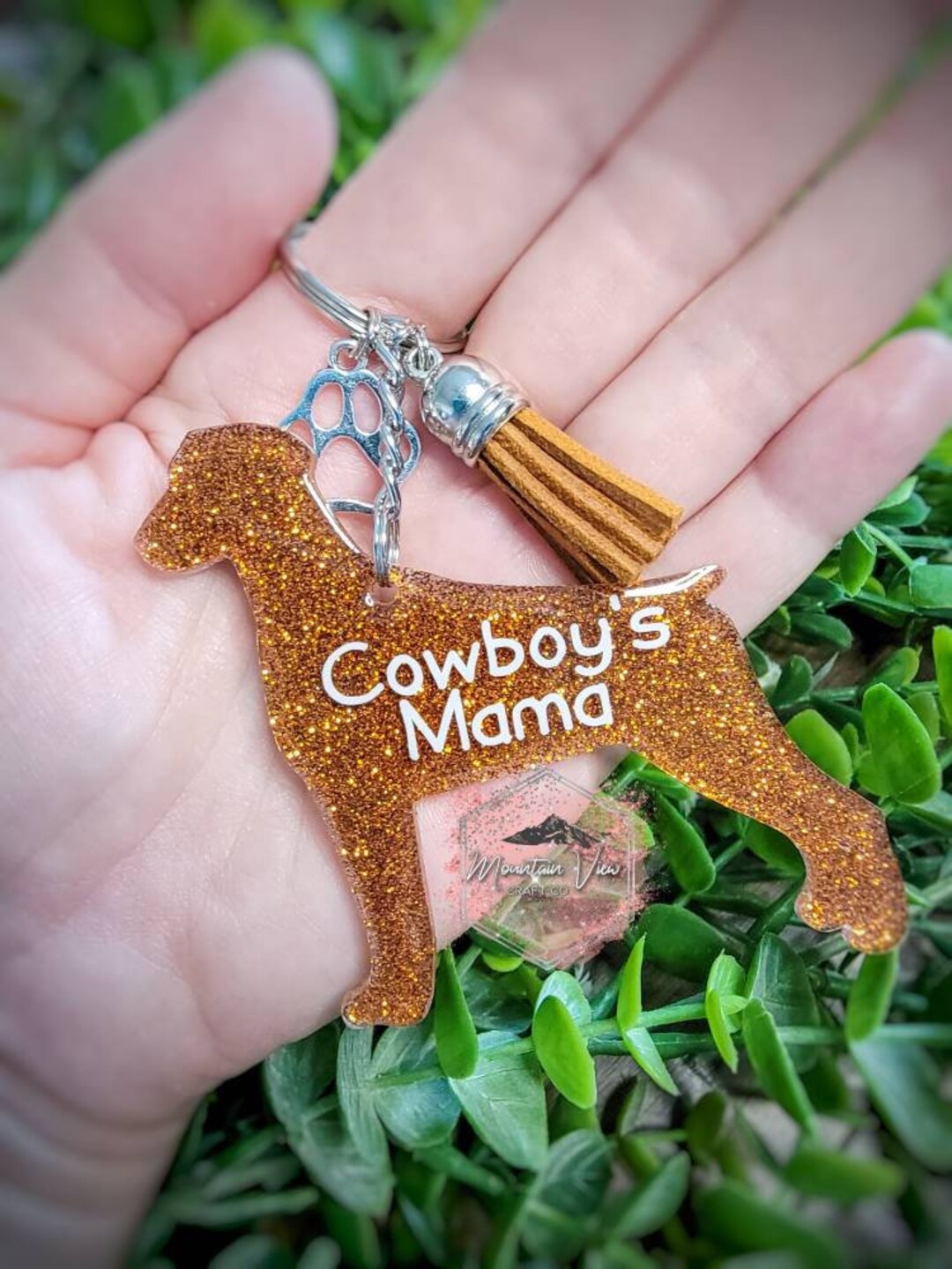 Customizable Doberman Glitter Keychain, Personalized Doberman Keychain ...