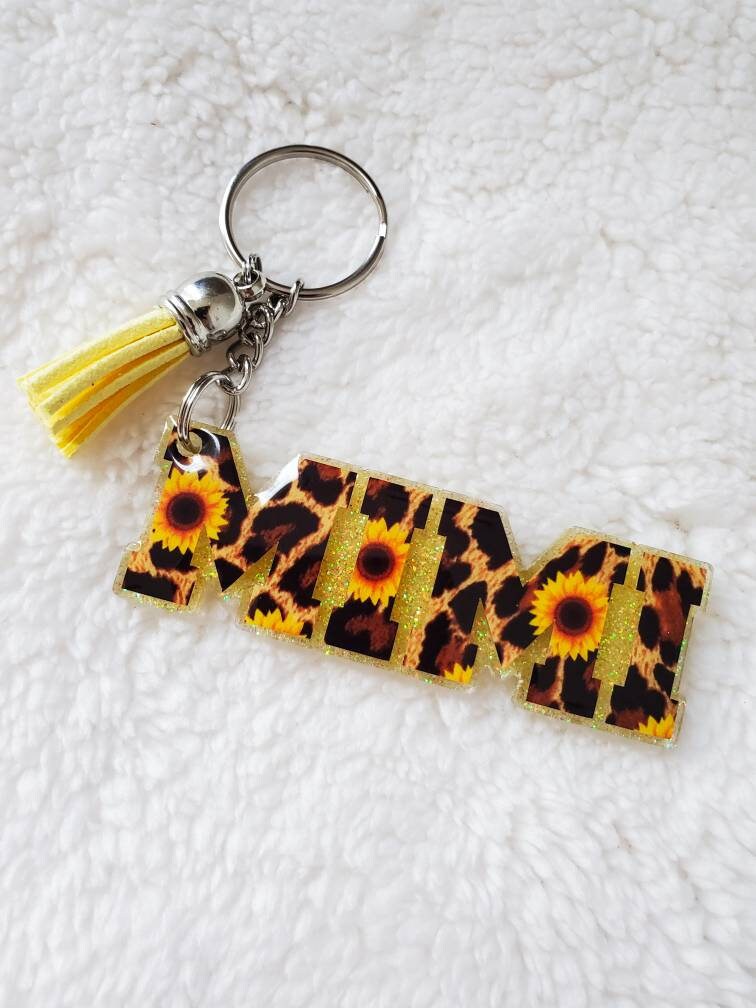 Customizable Mimi keychain Glitter mimi keychain grandma | Etsy