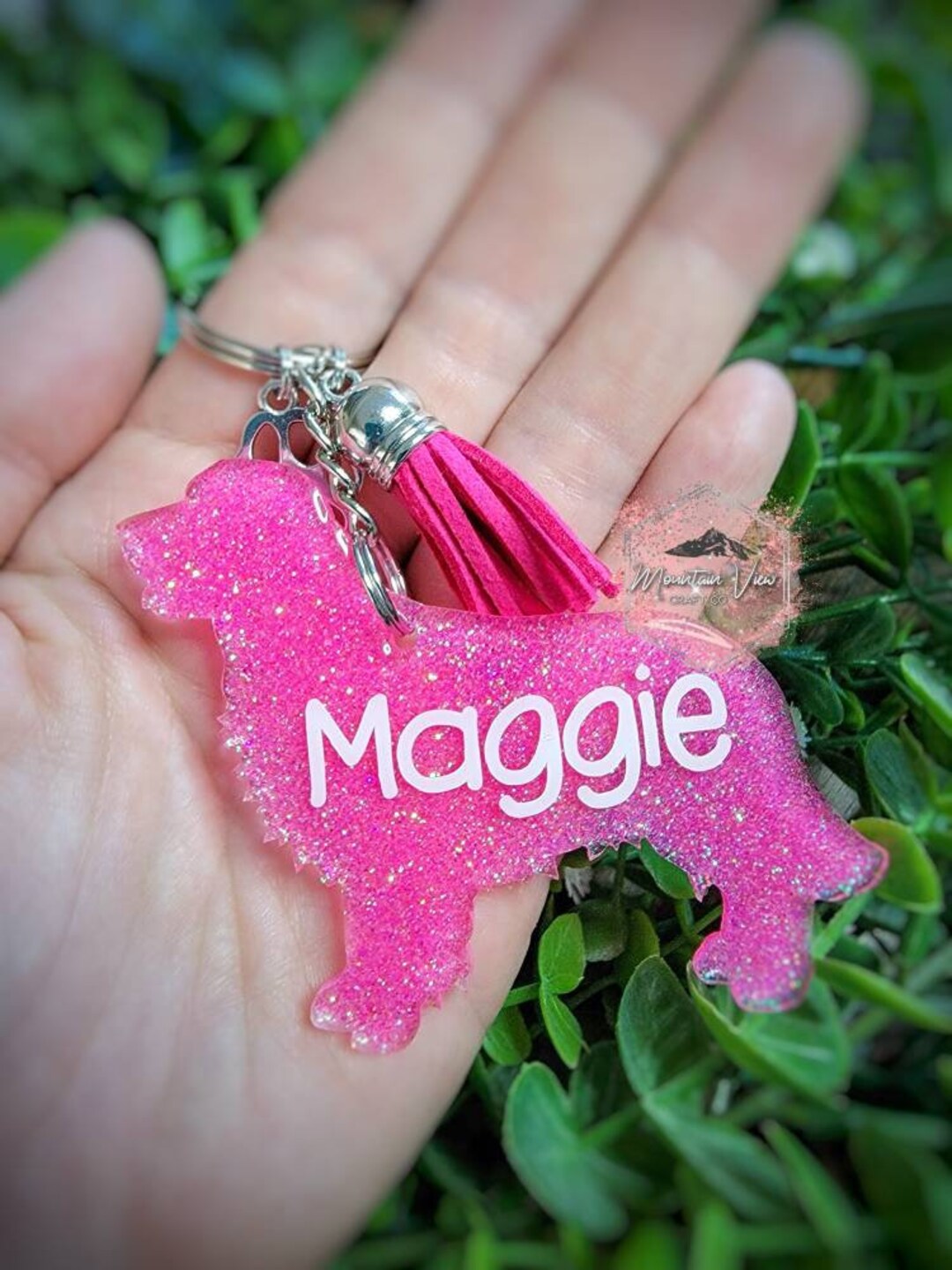 Customizable Golden Retriever Keychain, Personalized Golden Retriever ...