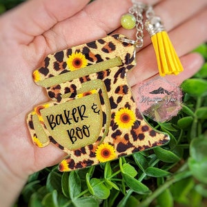 Customizable Bakers Gonna Bake Glitter Keychain | Kitchen Mixer ...