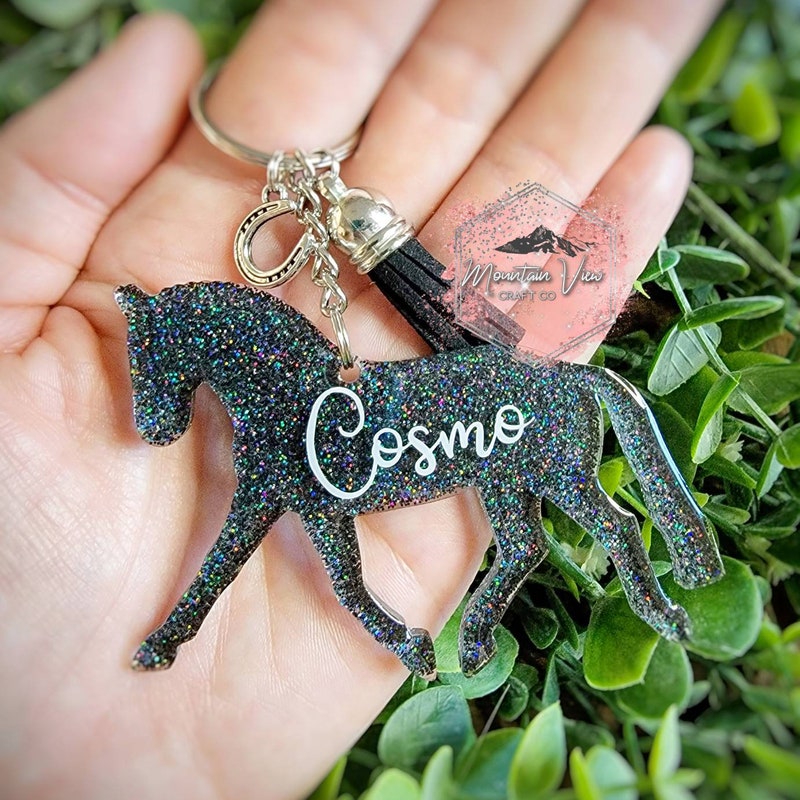 Horse Keychain - Etsy