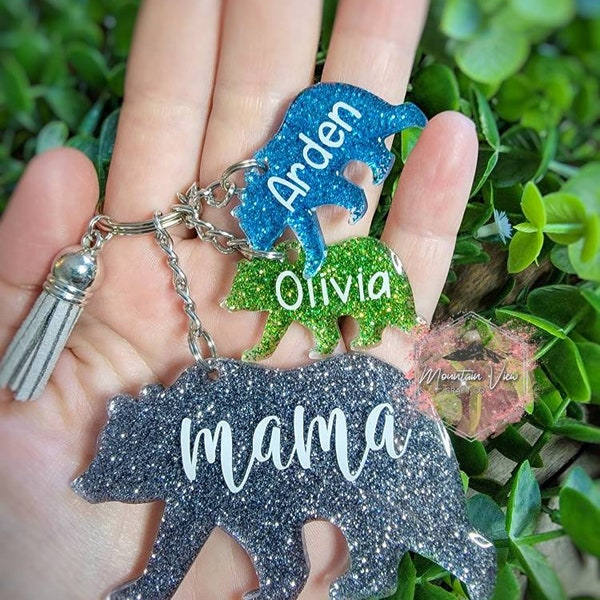 Bear Keychain - Etsy