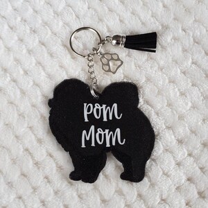 Customizable Pomeranian Keychain Personalized Pomeranian | Etsy