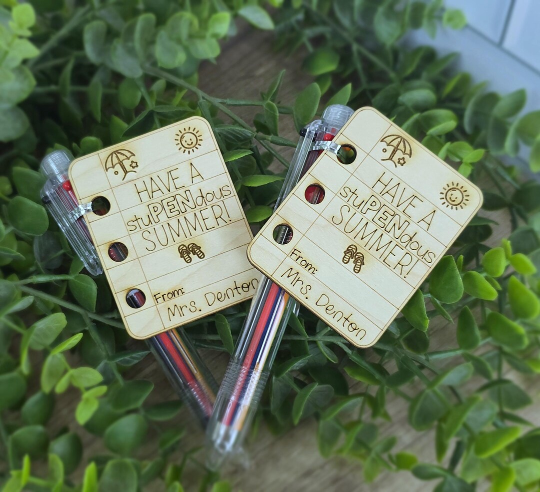 End of School Year Party Favors, Engraved Wooden Tags ONLY, Have a ...