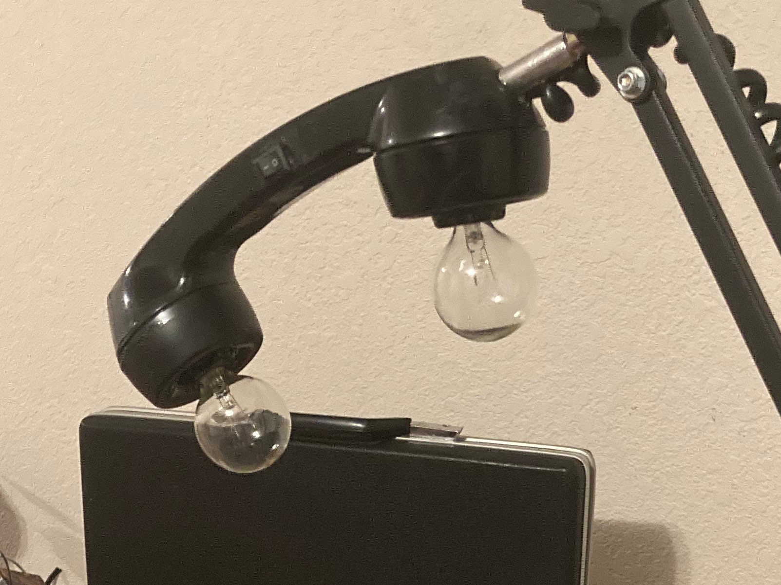 Swing Arm Phone Lamp Upcycled Lamp Desk Lamp - Etsy