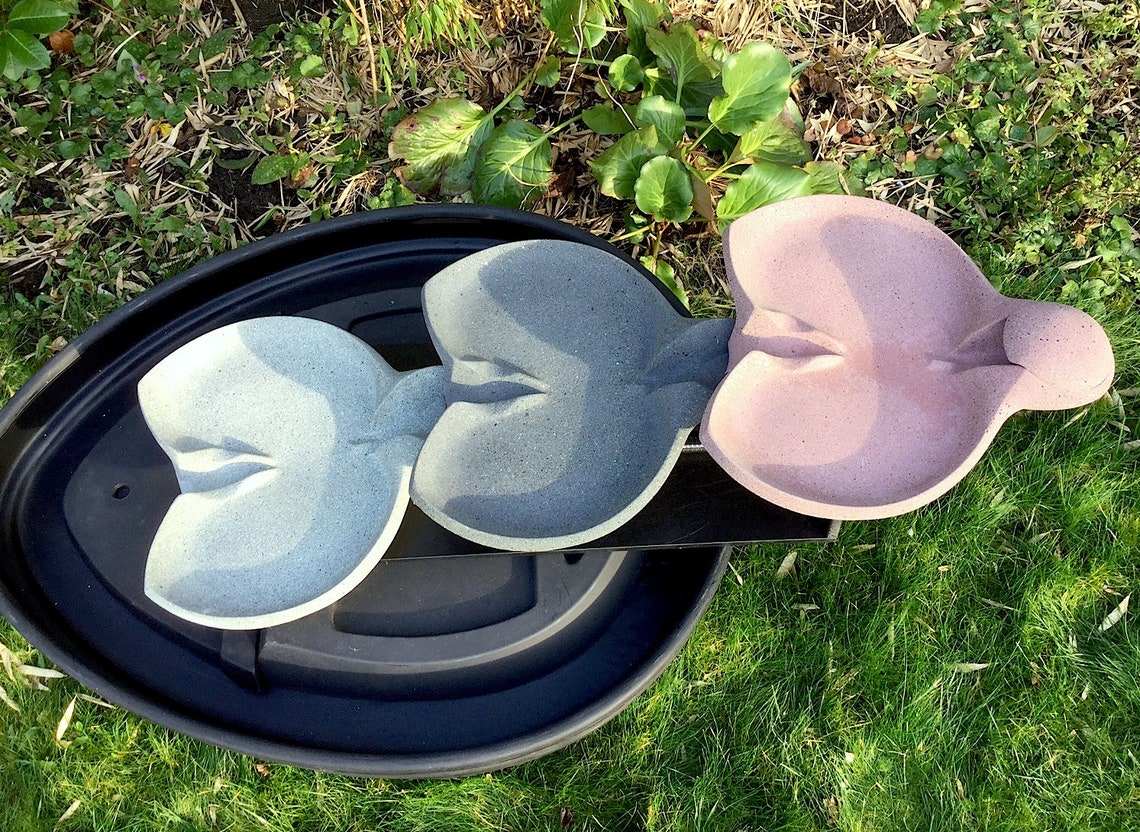 Garden Fountain Water Feature of a Flowform Cascade "emerson-mini" in a ...