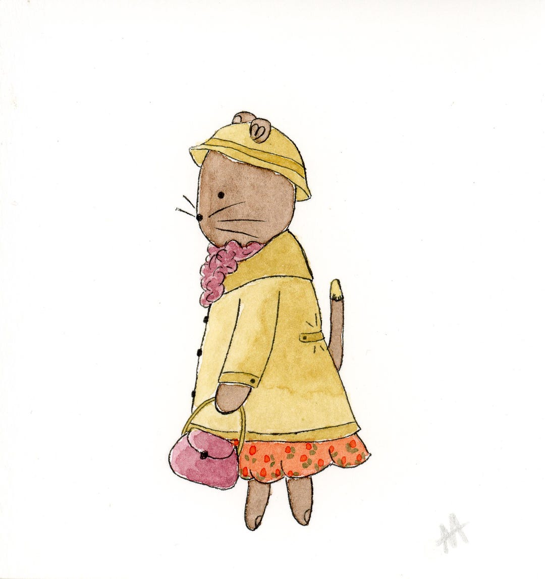 Original--mrs. Kitty About Town - Etsy