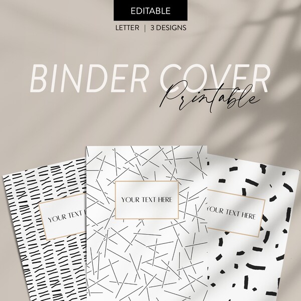 Binder Covers Printable - Etsy