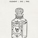 Halloween Potion Bottle Line Art Clipart | Hand Drawn Vector | Fine ...