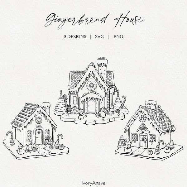 Fall Floral Line Art Clipart Elements Autumn Botanical Flowers Hand ...