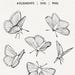 Butterflies Line Art Clipart Spring Animals Graphic Modern Easter Hand ...