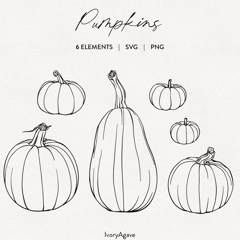 Line Art Autumn - Etsy