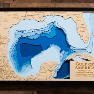 Lake Cascade, Idaho - 3D Wood Map – Custom Lake Art, Bathymetric ...