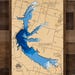 Arkabutla Lake 3D Wood Map: Mississippi Lake Art, Topographic Wall ...