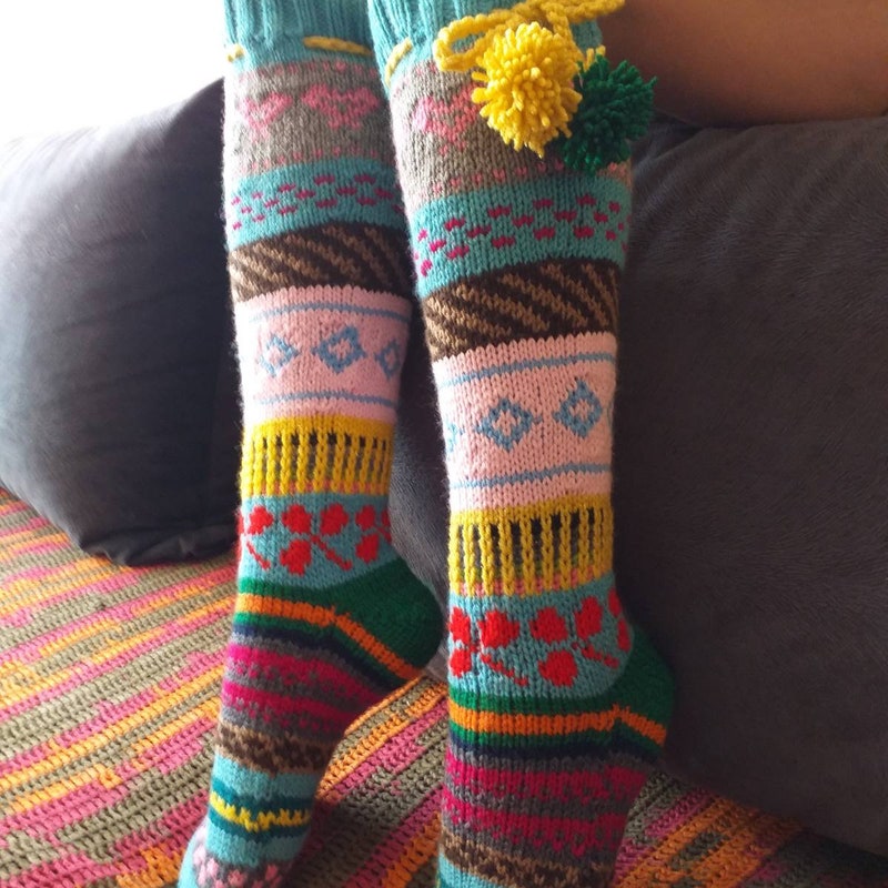 Hand Knit Socks - Etsy