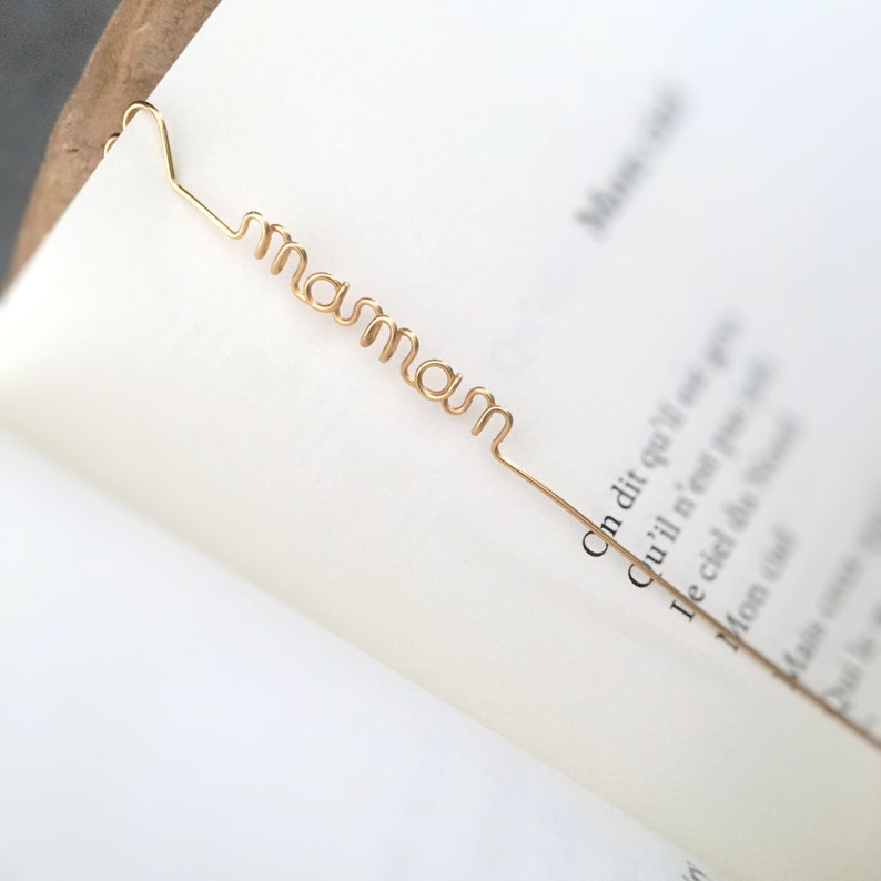 Personalized Message Bookmark, Heart + First Name, Silver or Gold ...