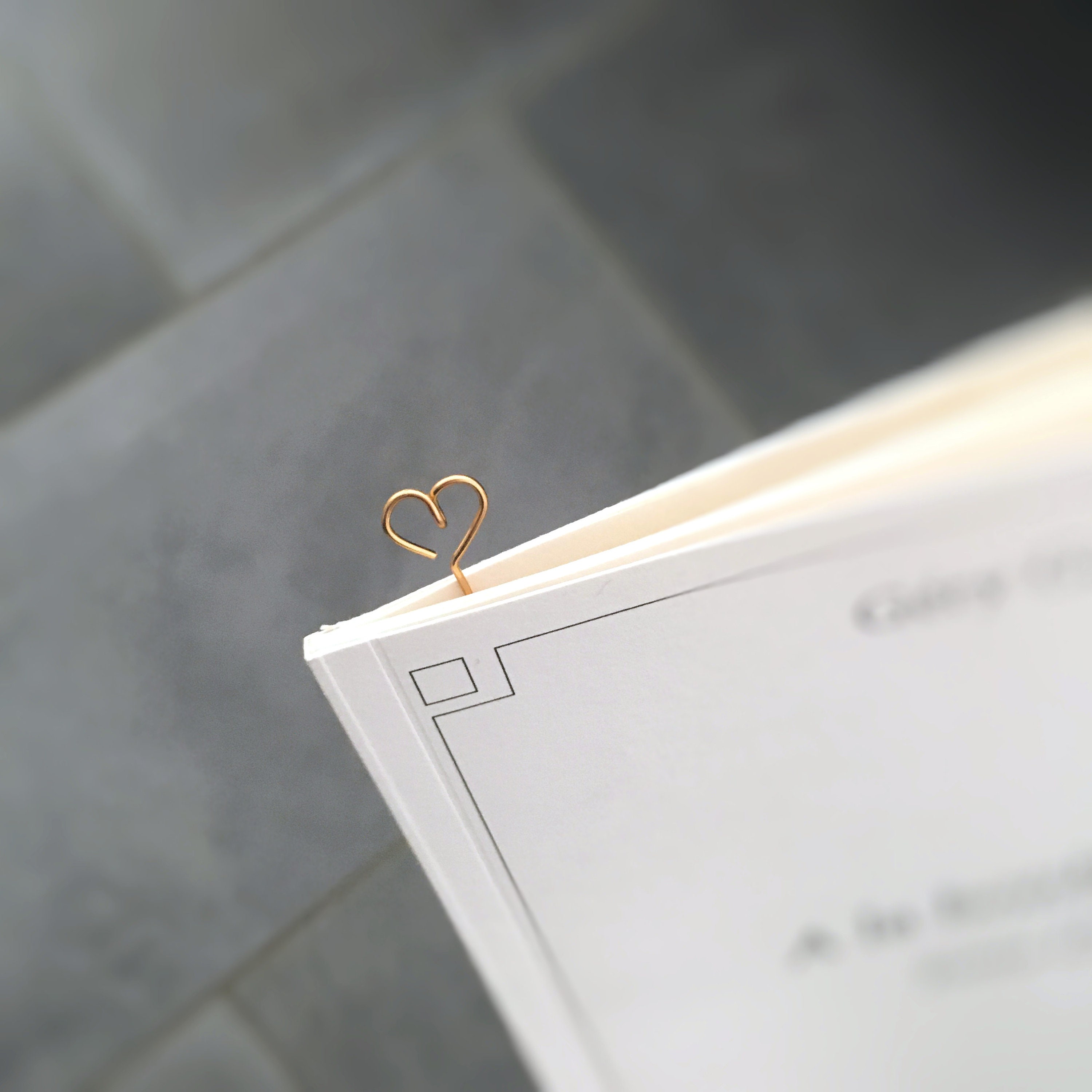 Personalized Message Bookmark, Heart + First Name, Silver or Gold ...