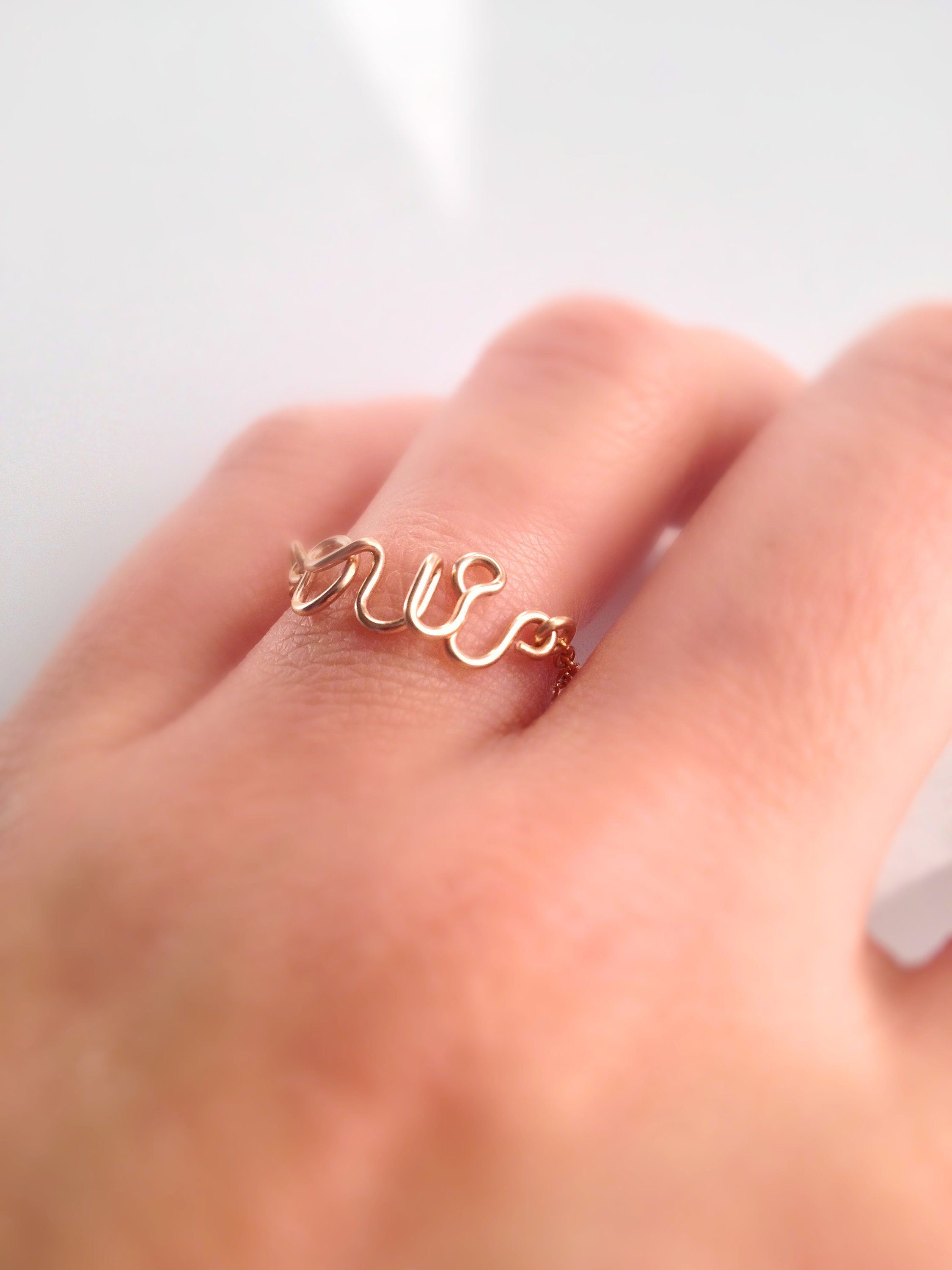 Personalized Ring, Yes Jewelry, 925 Silver or 14k Gold Filled ...