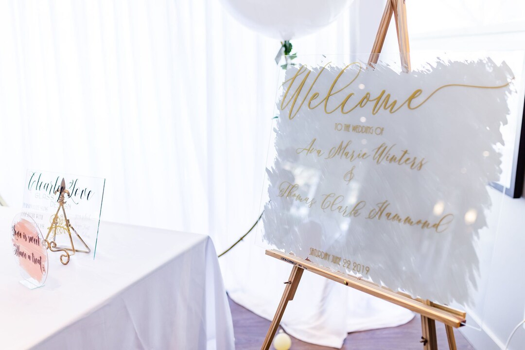 DIY Welcome Sign Decals Only Personalized Weddings/bridal Shower/baby ...