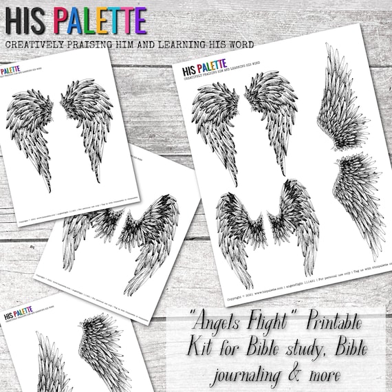 His Palette angels Flight Printable Kit for | Etsy