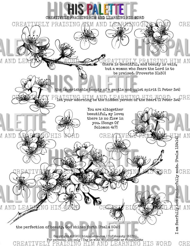 His Palette his Beauty Printable for - Etsy