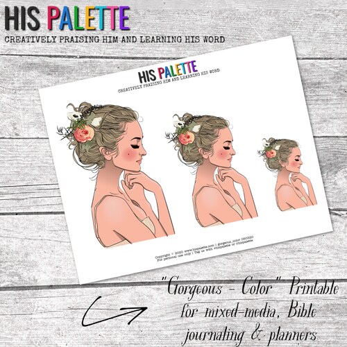 His Palette transformation Printable for - Etsy